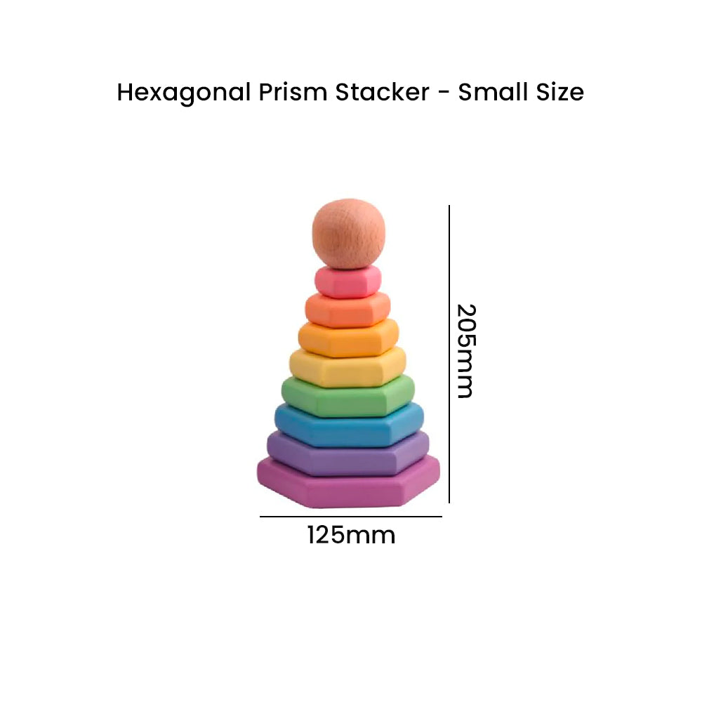 Hexagonal Prism Stacker – Casa Bambini - Handcrafted Wooden Toys ...