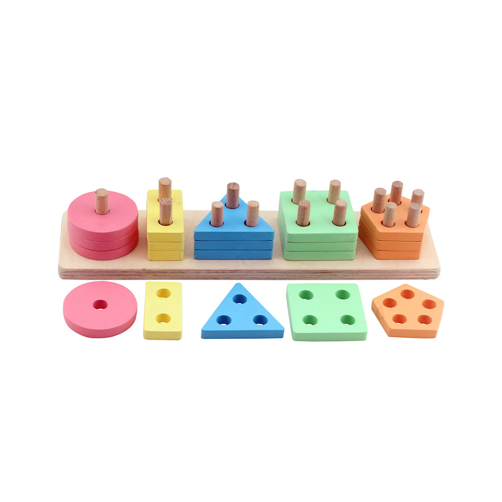 Shape Stacker – Casa Bambini - Handcrafted Wooden Toys & Furniture